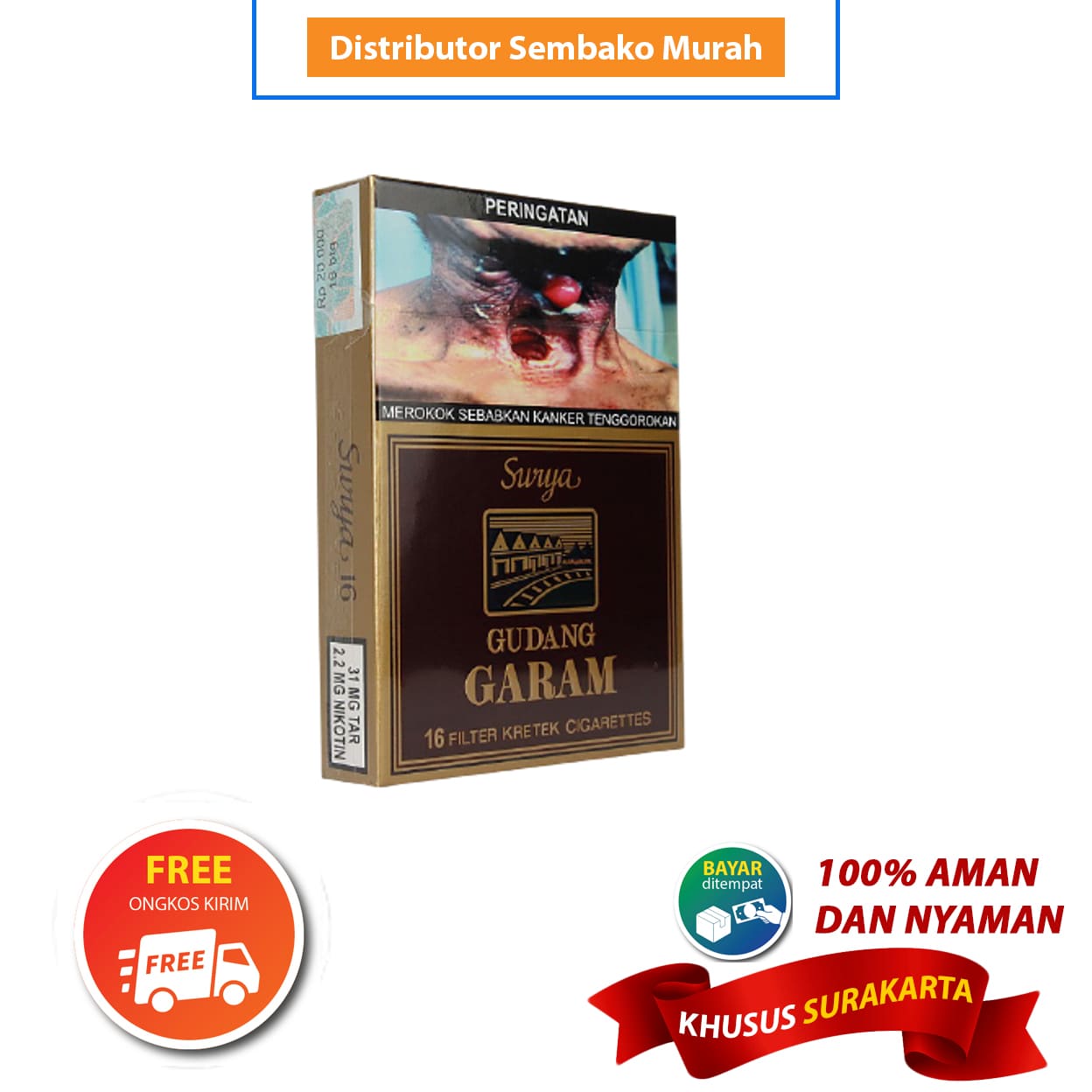 Gudang Garam Surya 16 – Distributor Sembako Murah